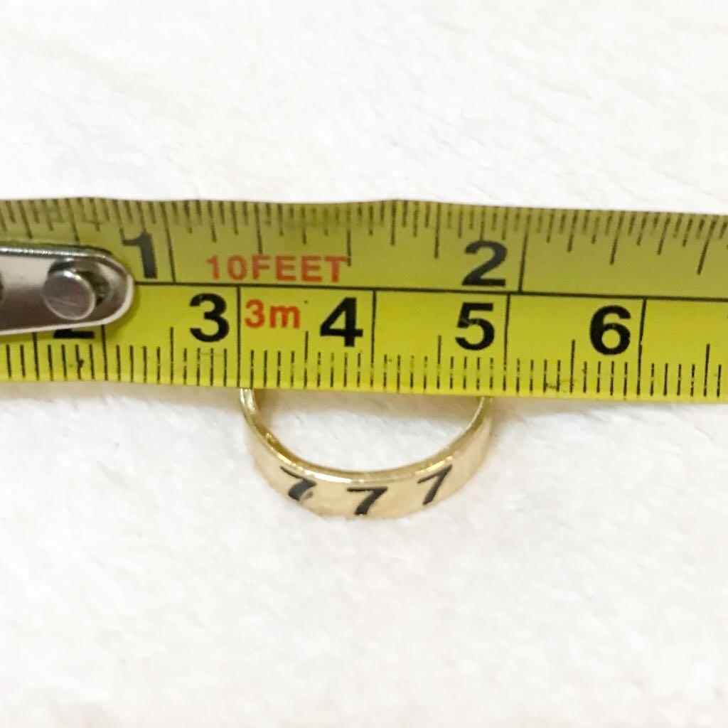 777 good luck ring, Women's Fashion, Jewelry & Organizers, Rings on ...