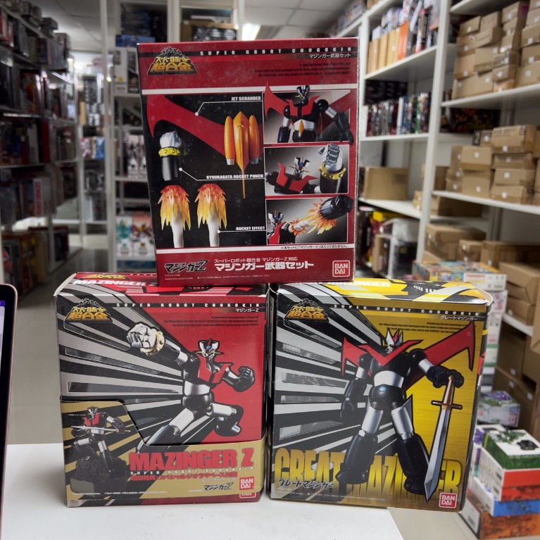 done [放得高搵鬍鬚] 不二不議 1 set 3 SR 超合金 Mazinger Z, Great Mazinger & Weapon ...