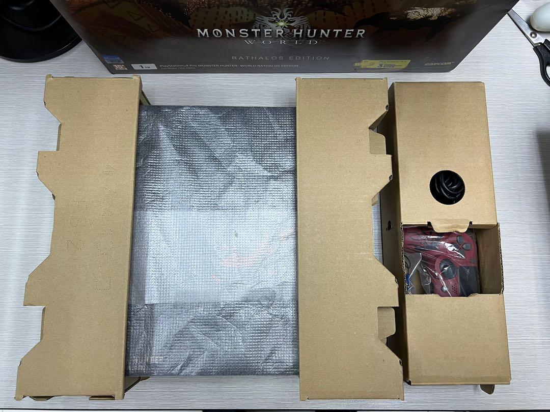 有盒 有單 PS4 Pro 1TB Monster Hunter Limited Edition 紅龍 Mon Hunt 限定版 送 Game ...