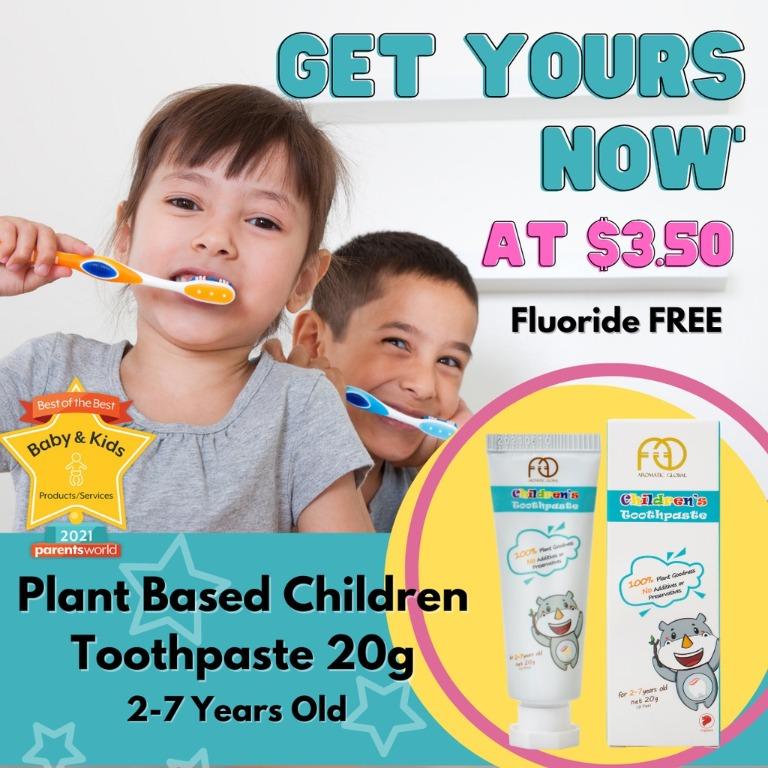 AG Plant-based Toothpaste 20g (children 2-7 years old), 100% Natural ...