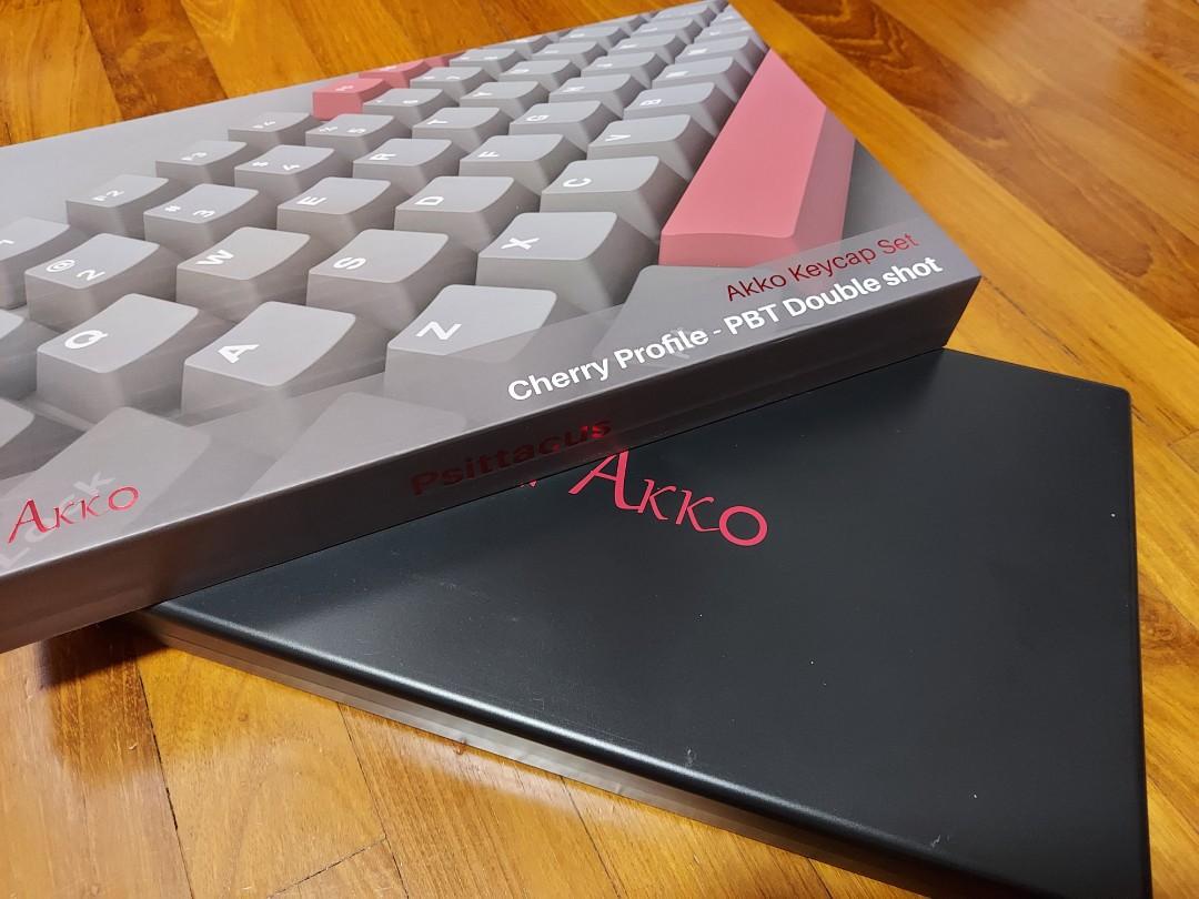 Akko Psittacus PBT Doubleshot Cherry Profile Keycap Set, Computers ...