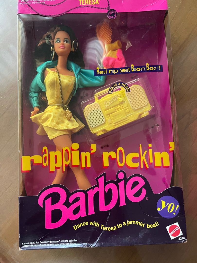 Barbie - teresa rapping rocking, Antik, Pajangan di Carousell
