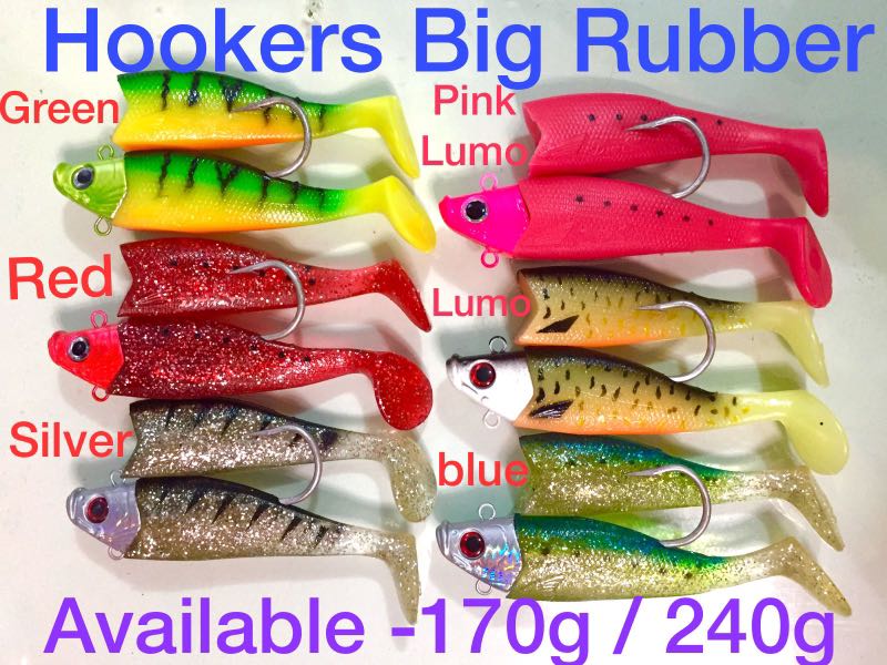 BELOW COST!!! SUPER CLEARANCE SALE. Big rubber shad lures. Heavy Tenya ...