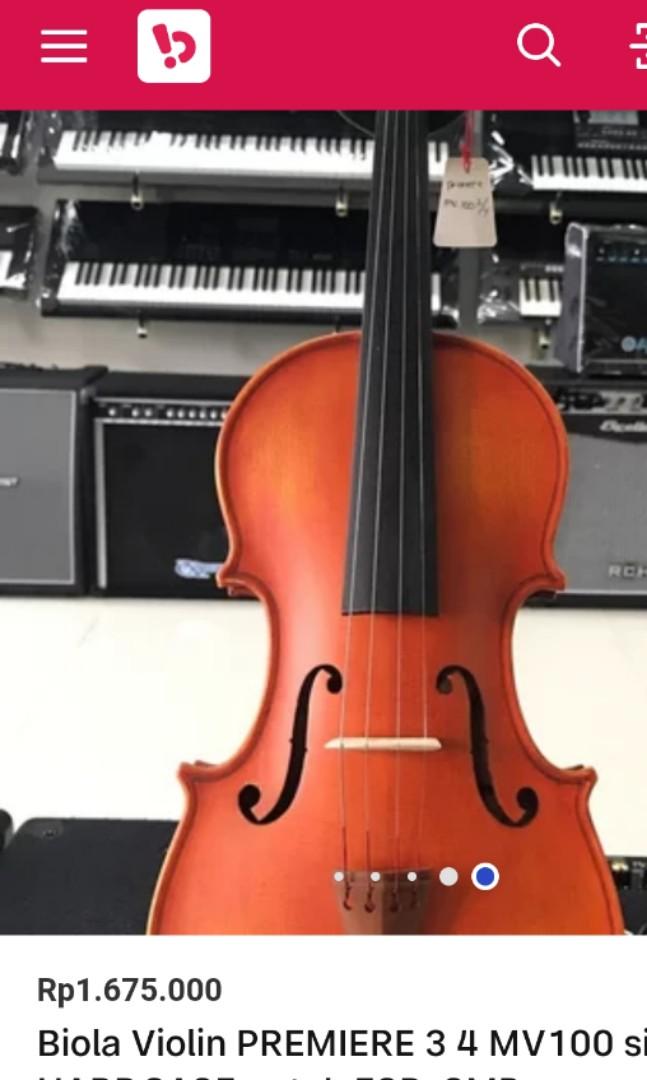 Biola Violin Premiere MV 100 3/4, Musik & Media, Alat di Carousell