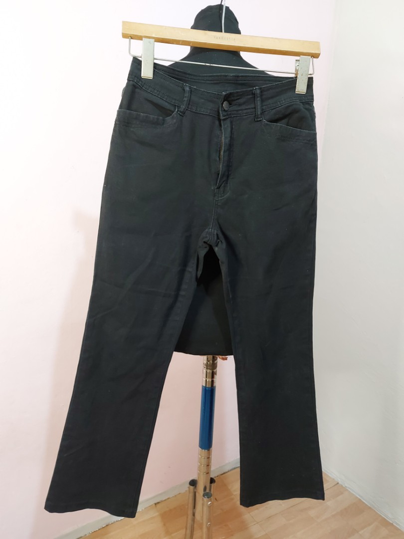 Black Maong pants Size 30, Women's Fashion, Bottoms, Jeans on Carousell