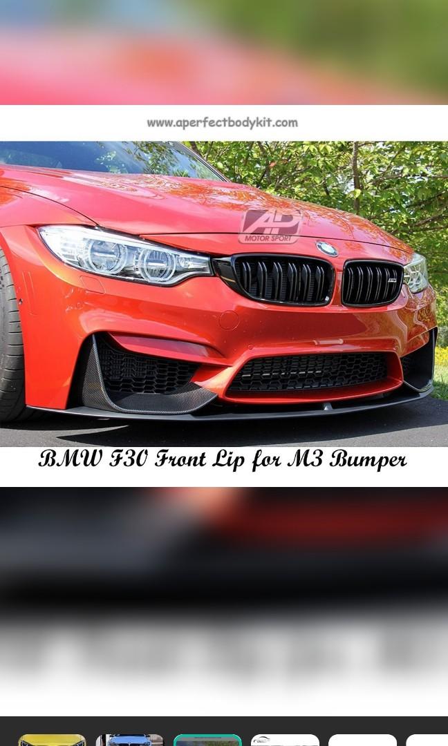 BMW F30 ( M3 Kits ) Front M3 Diffuser With Side Air Vent Splittter ...