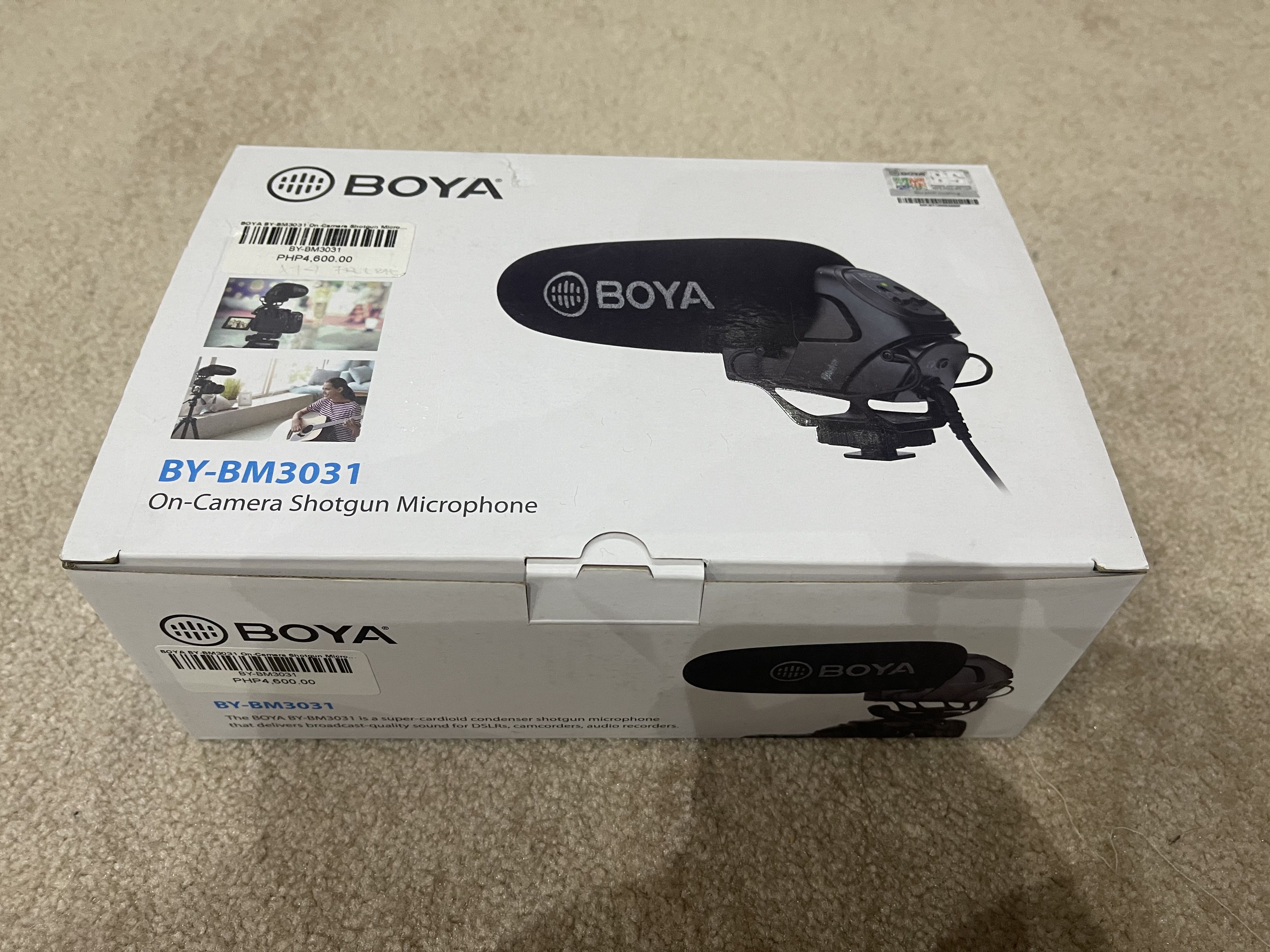 Boya BY-BM3031 On-Camera Shotgun Microphone, Photography, Video Cameras ...