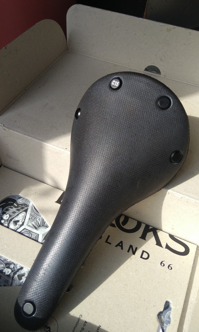 Brooks C15 black saddle, Sports Equipment, Bicycles & Parts, Parts ...