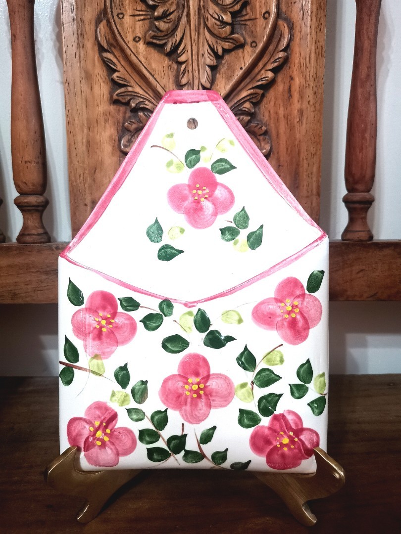 Ceramic letter envelope / vase, Furniture & Home Living, Home Decor ...
