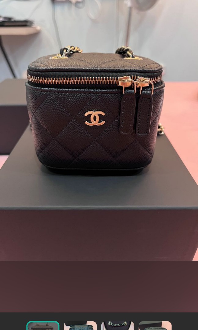 Chanel mini vanity box, Luxury, Bags & Wallets on Carousell