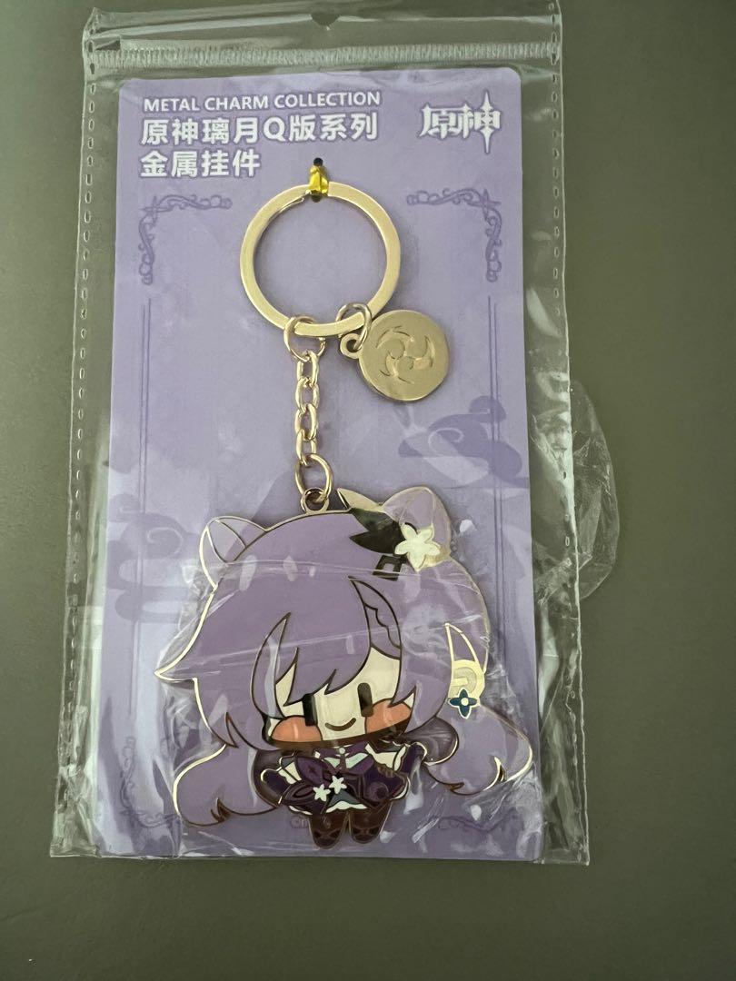 chibi keqing keychain genshin impact official merch, Hobbies & Toys ...