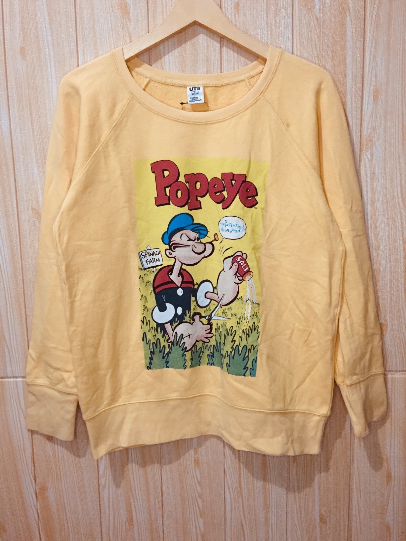 CN popeye uniqlo, Fesyen Wanita, Pakaian Wanita, Baju Luaran di Carousell