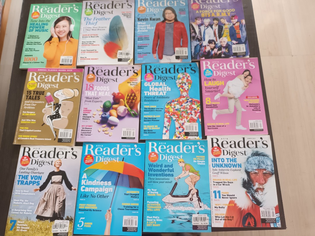 Complete 2020 reader's digest 12 issues, Hobbies & Toys, Books ...