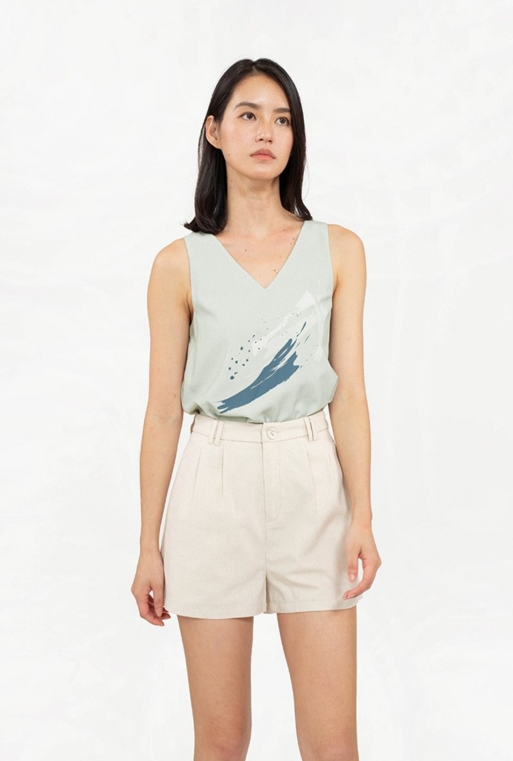 Esha Top, Women's Fashion, Tops, Sleeveless on Carousell