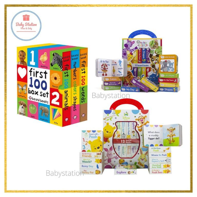 First 100 Board Book Box Set (3 Books) HZ1049, Hobbies & Toys, Books ...