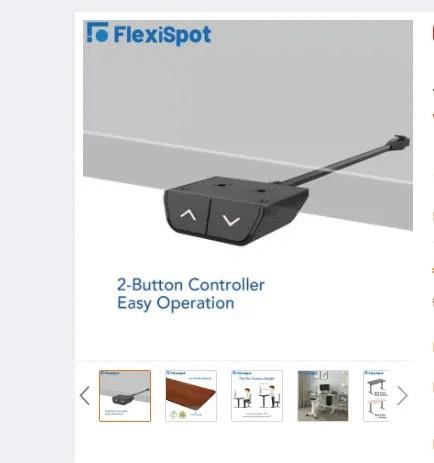 FlexiSpot Electronic Table ( 2 Button Controller), Furniture & Home ...