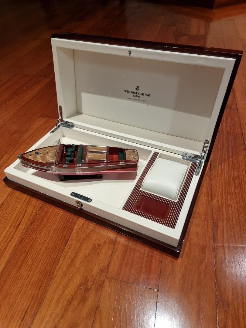 Frederique Constant Watch Box with Boat, Men's Fashion, Watches ...