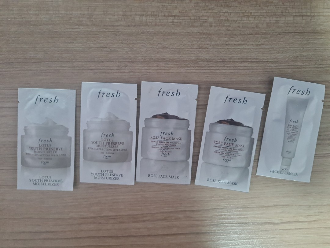 FRESH samples, Beauty & Personal Care, Face, Face Care on Carousell
