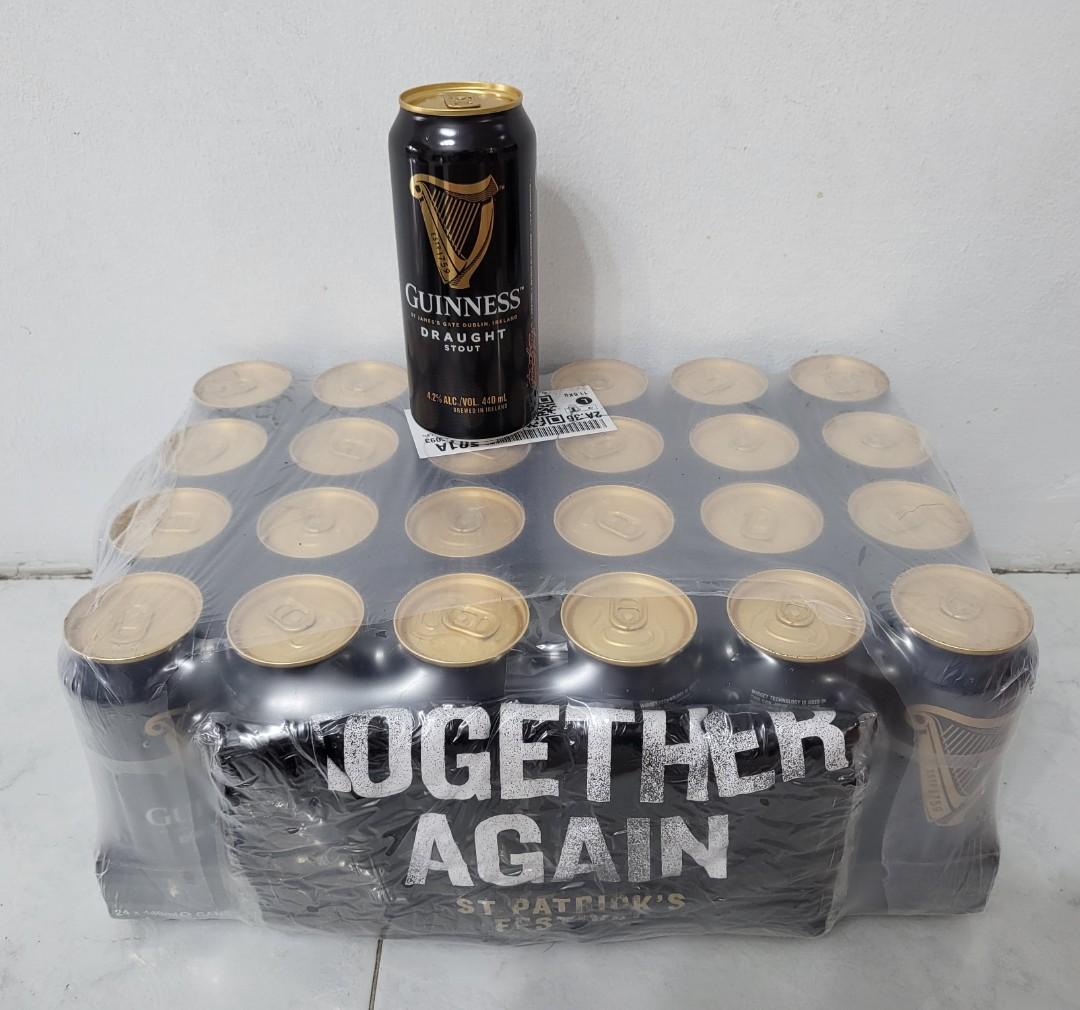 Guinness Draught 24 X 440ml, Food & Drinks, Alcoholic Beverages on Carousell