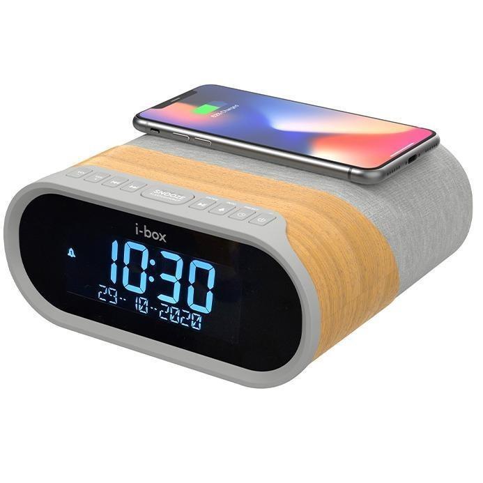 i-box Daybreak Alarm Clock DAB/DAB+/FM Radio Wireless Charging ...