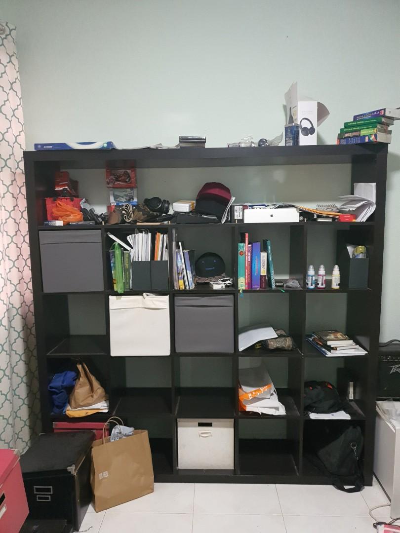 Ikea 5x5 kallax, Furniture & Home Living, Furniture, Shelves, Cabinets ...