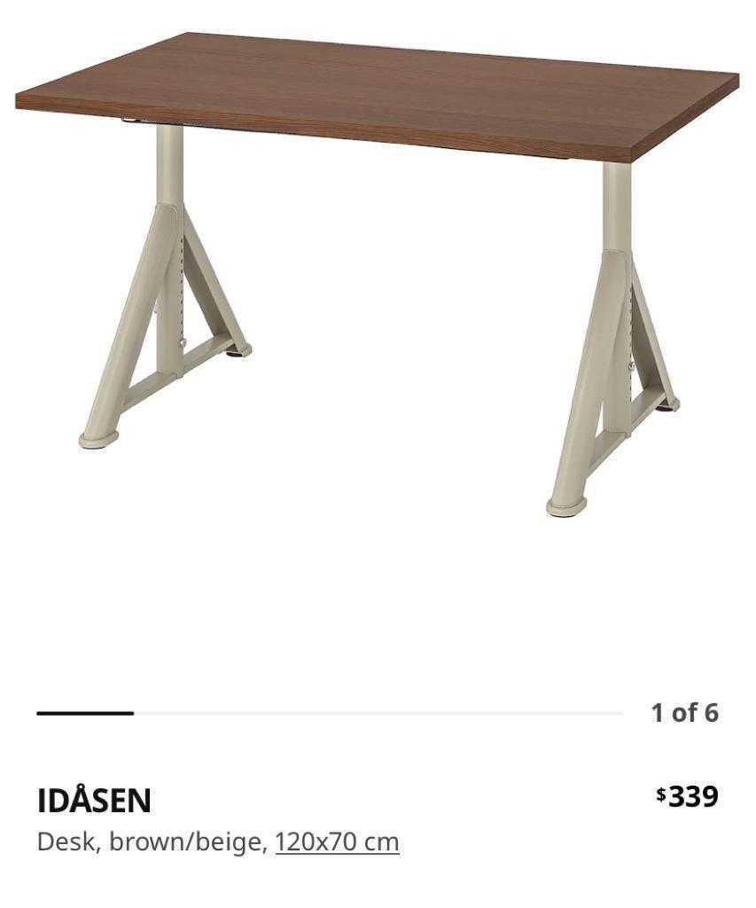 Ikea Idasen Table, Furniture & Home Living, Furniture, Tables & Sets on ...