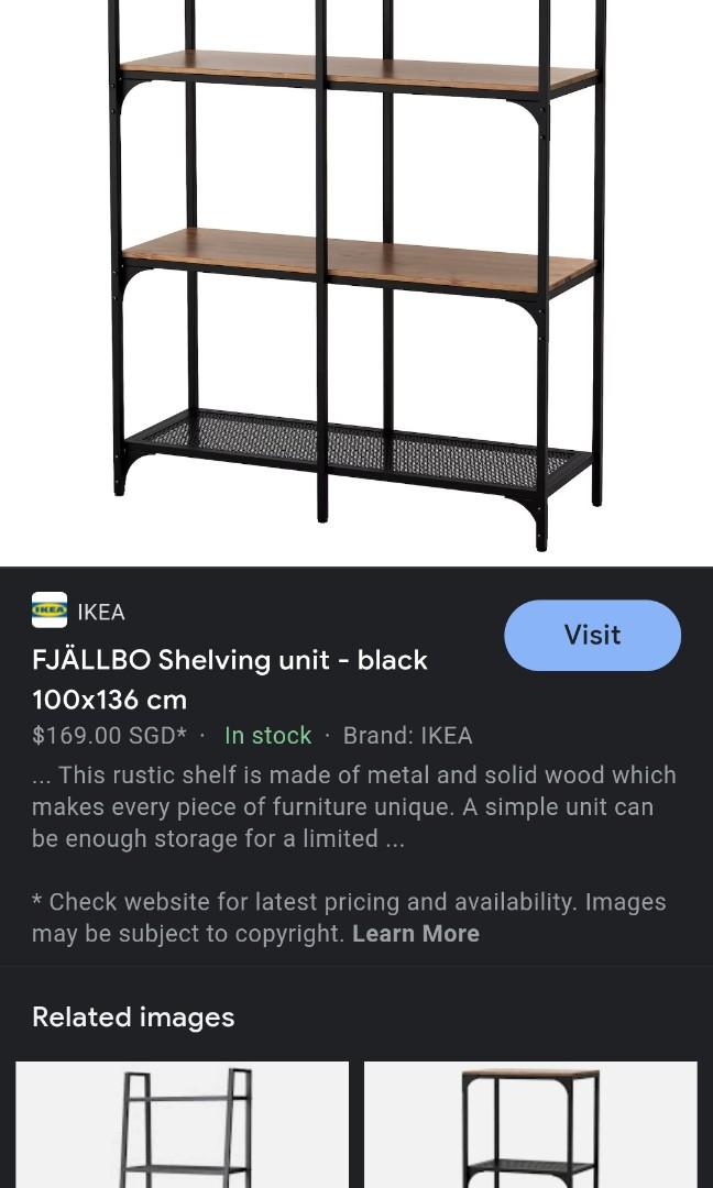 IKEA Rustic Shelve, Furniture & Home Living, Furniture, Shelves ...