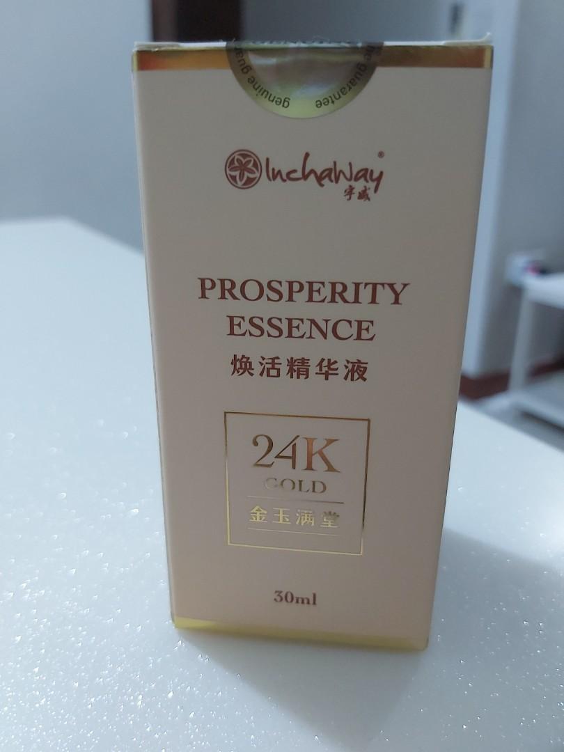 Inchaway- 30ml 4K gold prosperity essence, Beauty & Personal Care, Face ...