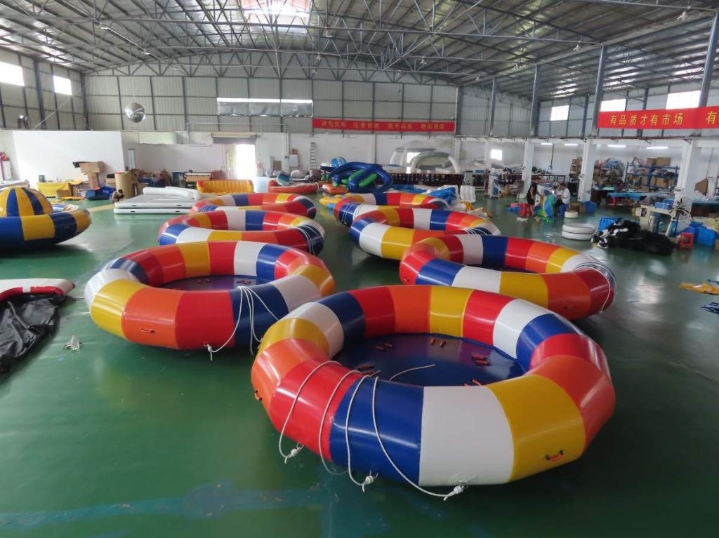 Inflatable spinning boat 12 seaters waters sports, Sports Equipment ...
