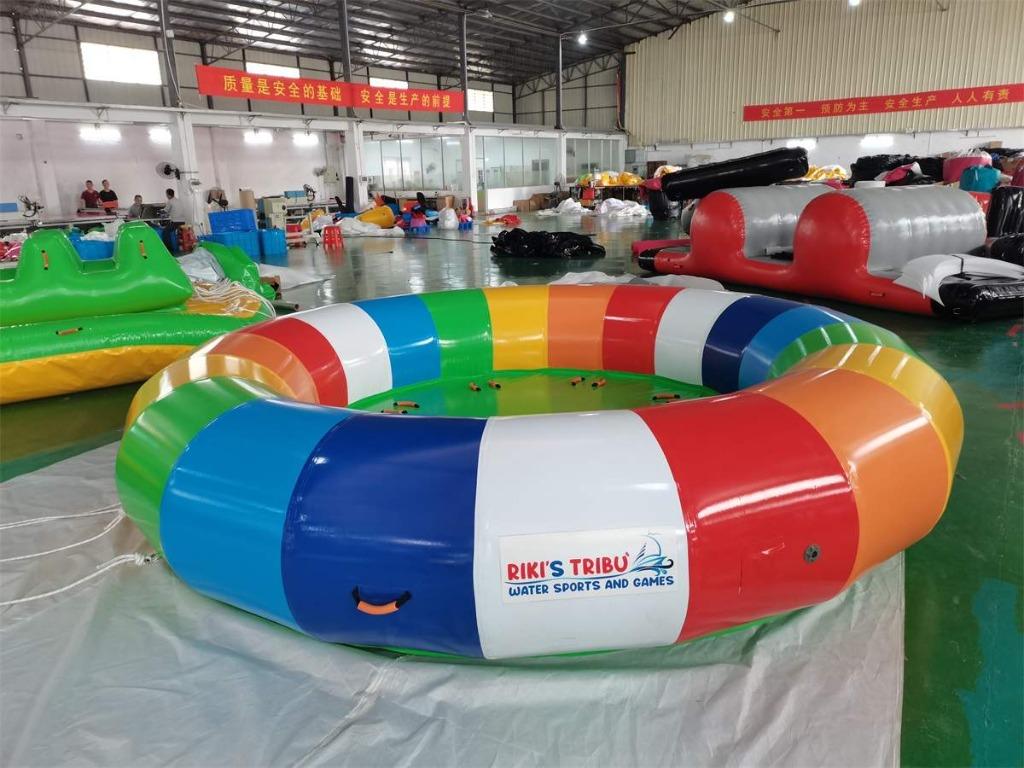Inflatable spinning boat 12 seaters waters sports, Sports Equipment ...