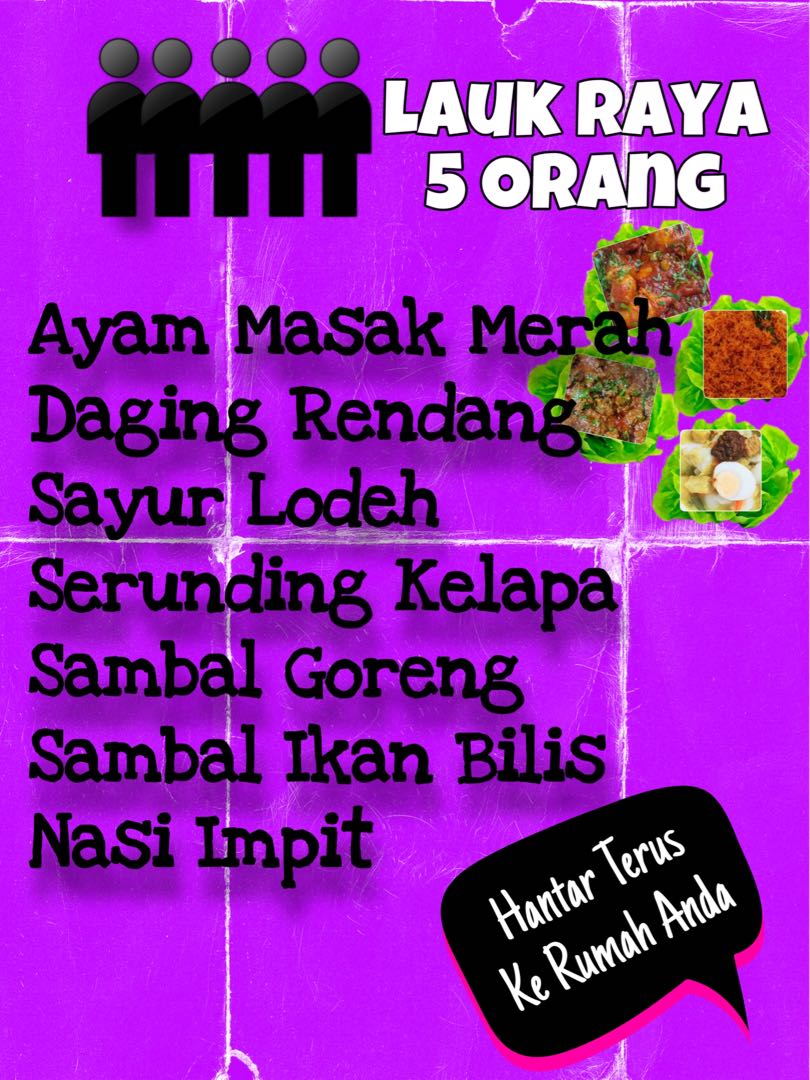 Lauk Malam Raya, Food & Drinks, Local Eats on Carousell