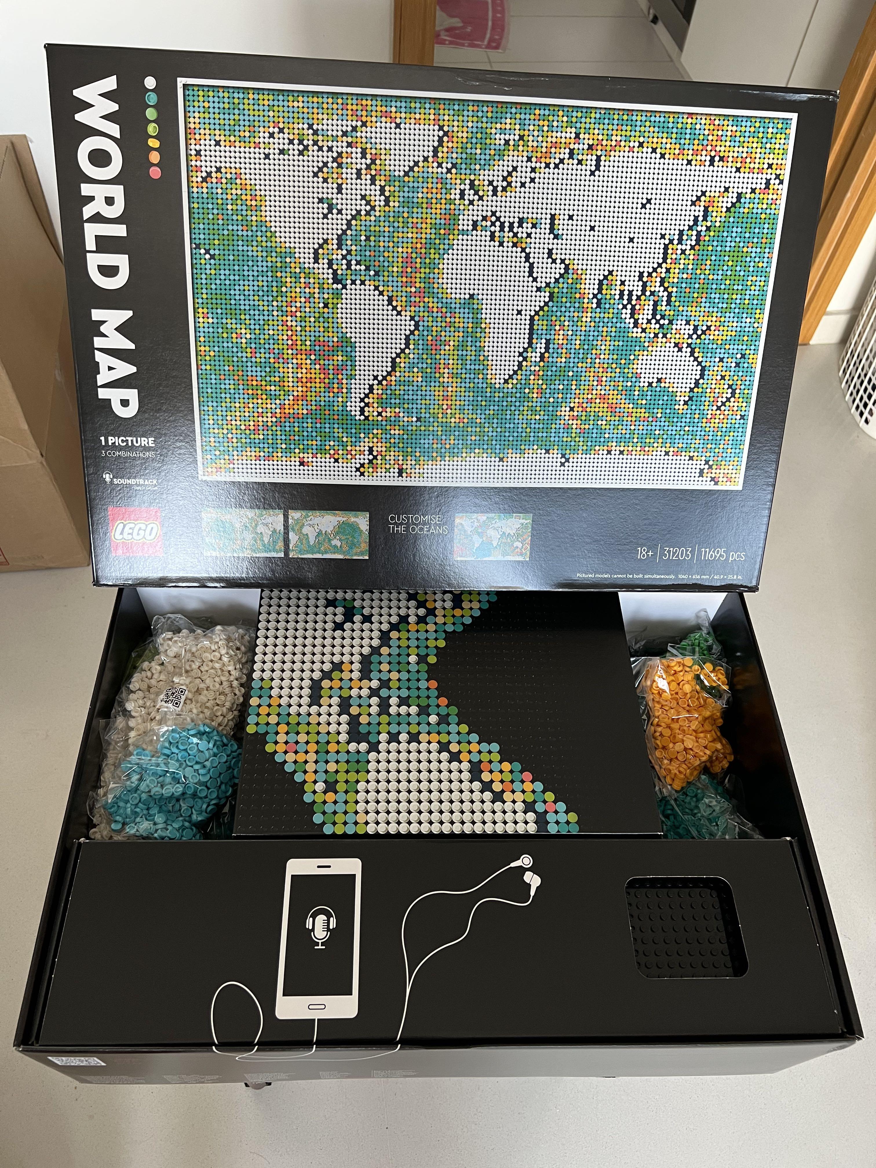 LEGO® Art - World Map 31203, Hobbies & Toys, Toys & Games on Carousell