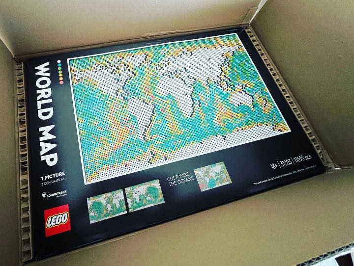 LEGO® Art - World Map 31203, Hobbies & Toys, Toys & Games on Carousell