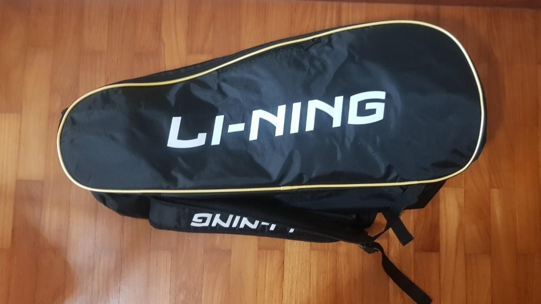 Li-Ning Badminton Bag, Sports Equipment, Sports & Games, Racket & Ball ...