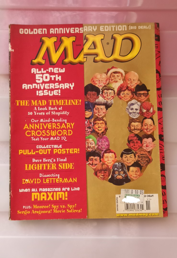 MAD Magazine 50th Anniversary Edition, Hobbies & Toys, Books ...