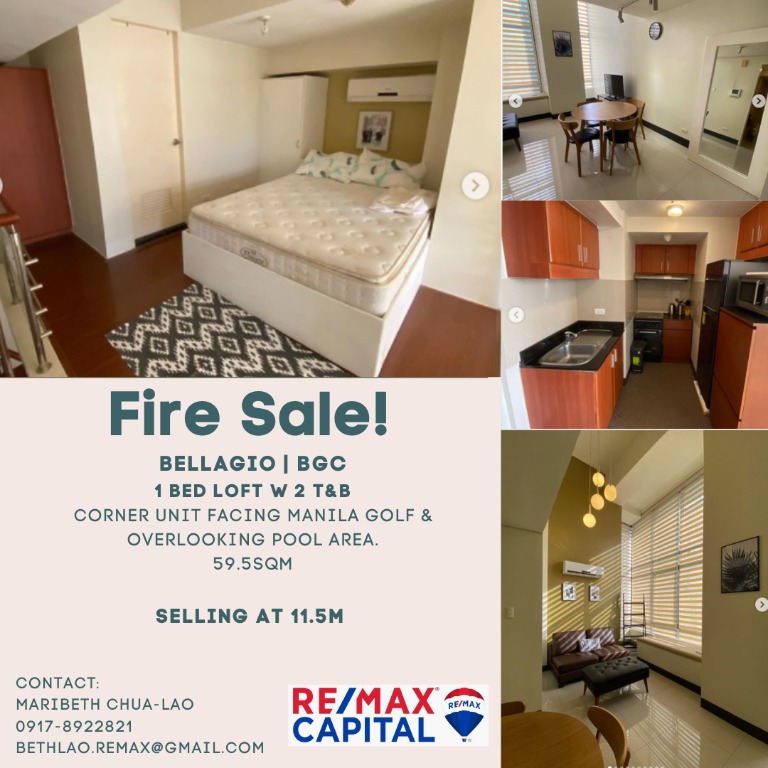 MCL - FOR SALE: 1BR Condo Unit in Bellagio Tower 3, Property, For Sale ...