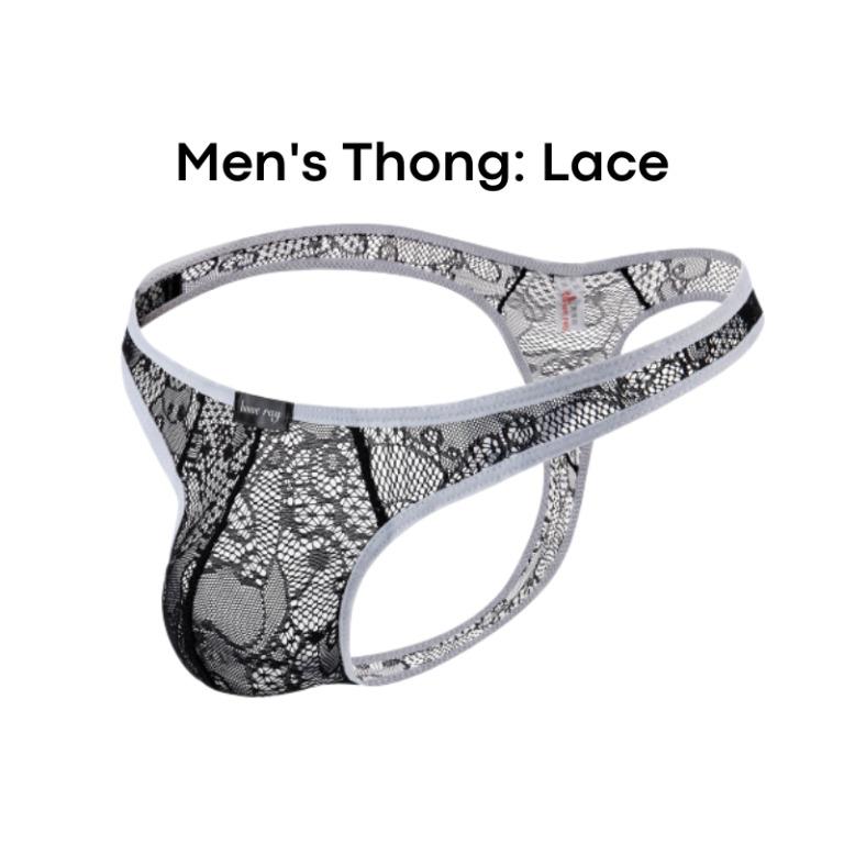 Men's Thong: Lace (Howe Ray B104), Men's Fashion, Bottoms, New ...