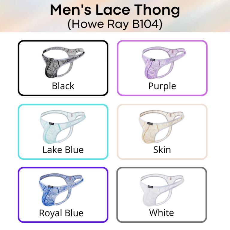 Men's Thong: Lace (Howe Ray B104), Men's Fashion, Bottoms, New ...