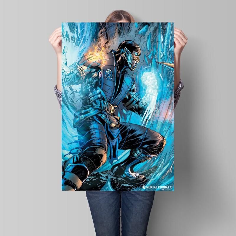Mortal Kombat (Sub Zero) Poster, Hobbies & Toys, Stationery & Craft ...