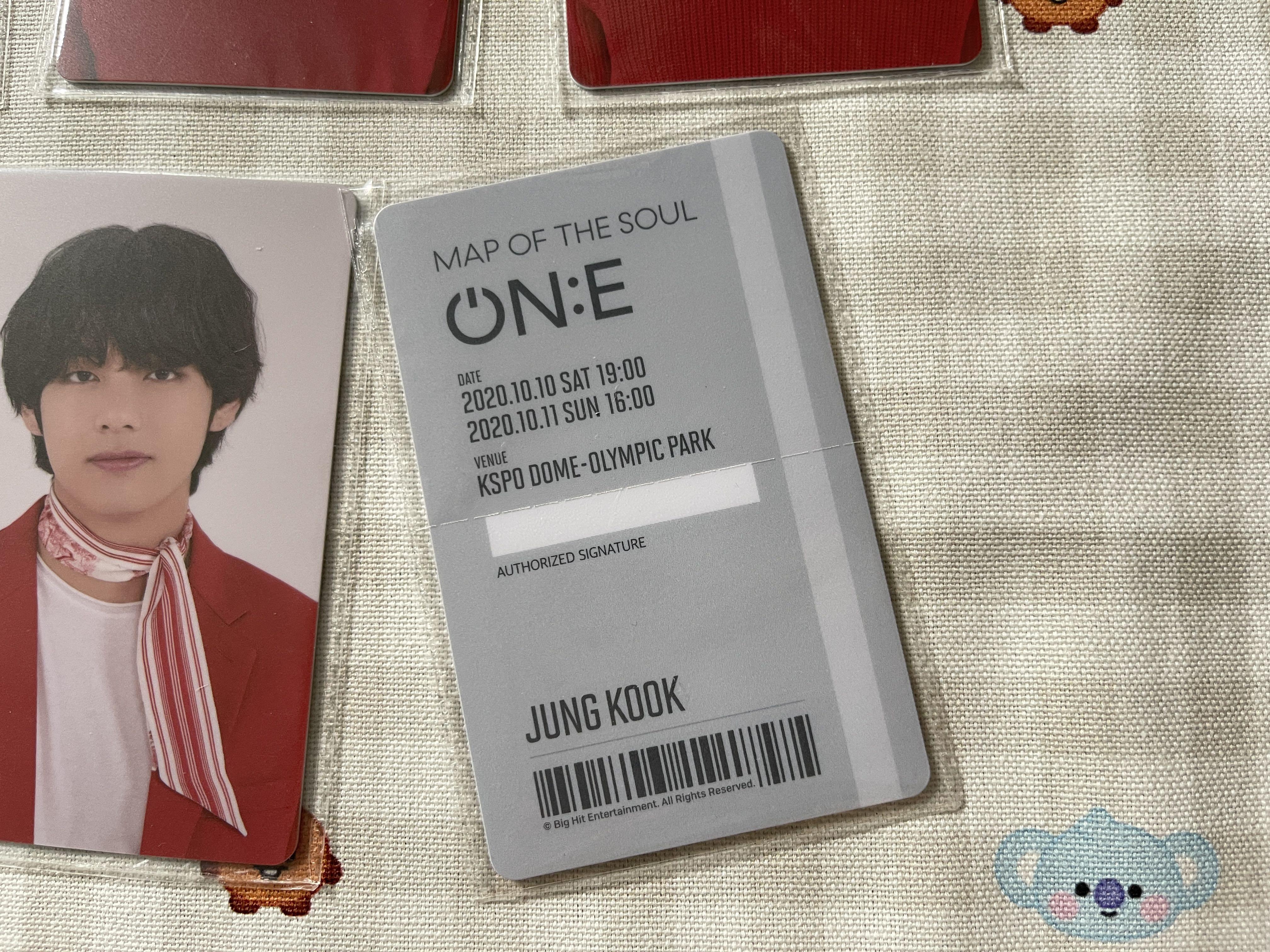 [Official] MOTS ON:E Concert - Card ticket ALL members, Hobbies & Toys ...