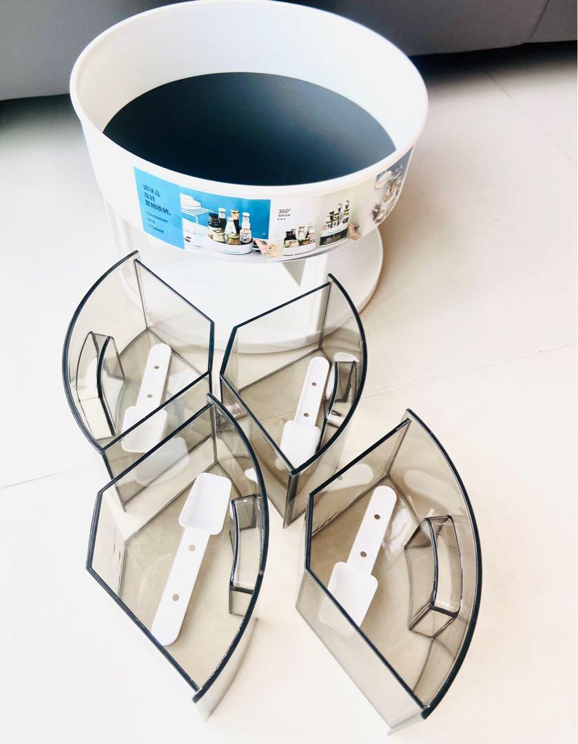 NEW Condiments Spin Storage (2 tiers), Furniture & Home Living ...