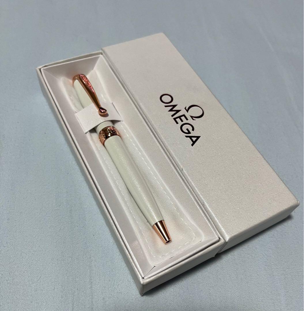 Omega pen in white and rose gold, Hobbies & Toys, Stationery & Craft ...