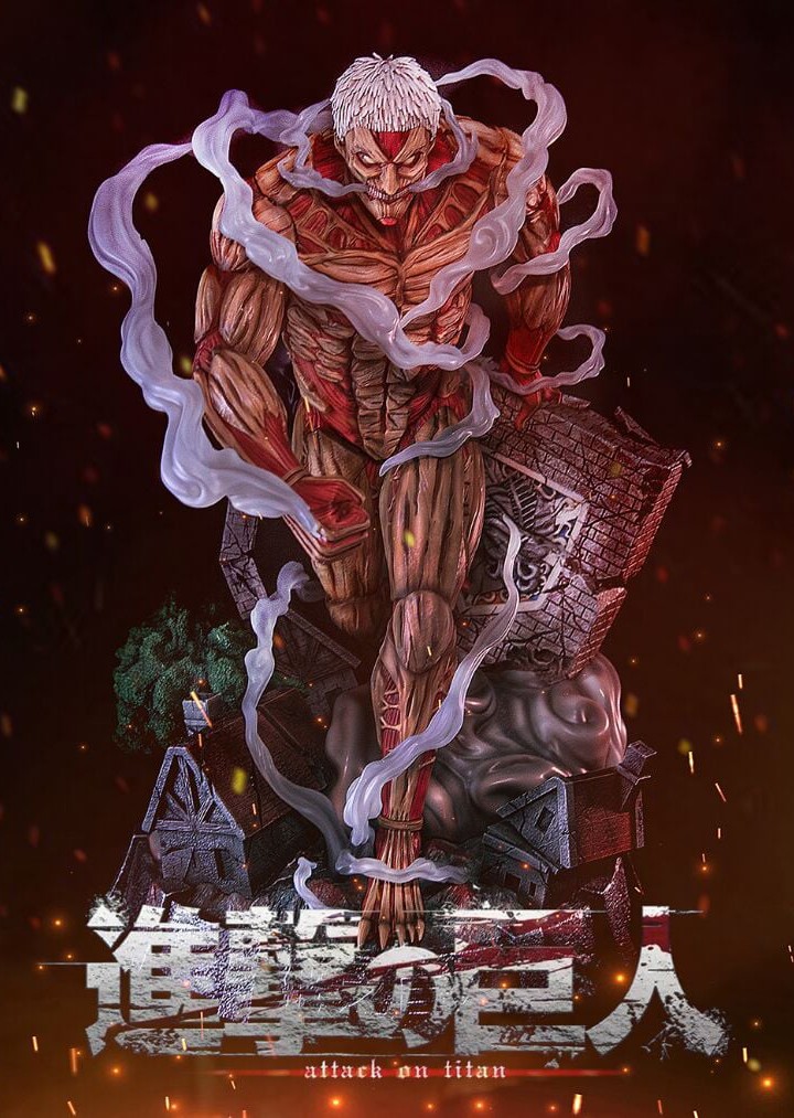 [Overseas Stock] Attack On Titan Giant Studio Reiner Armored Titan gk ...