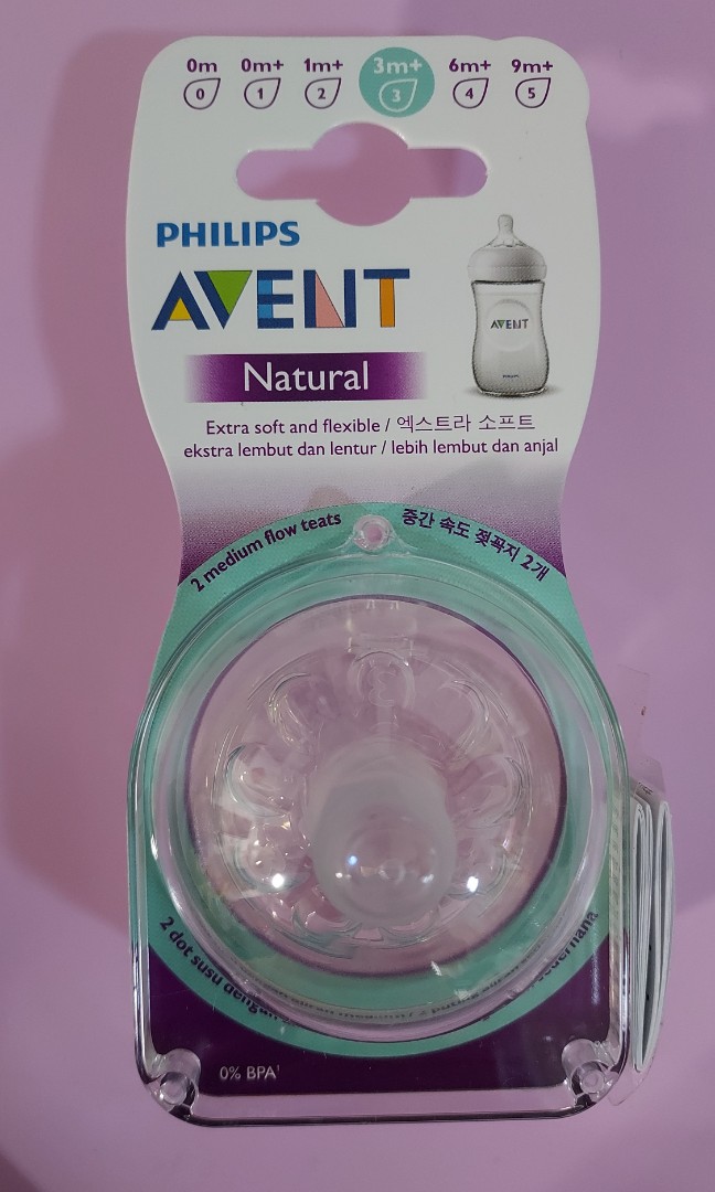 Philips Avent 3m+ Medium Flow Teats, Babies & Kids, Nursing & Feeding ...