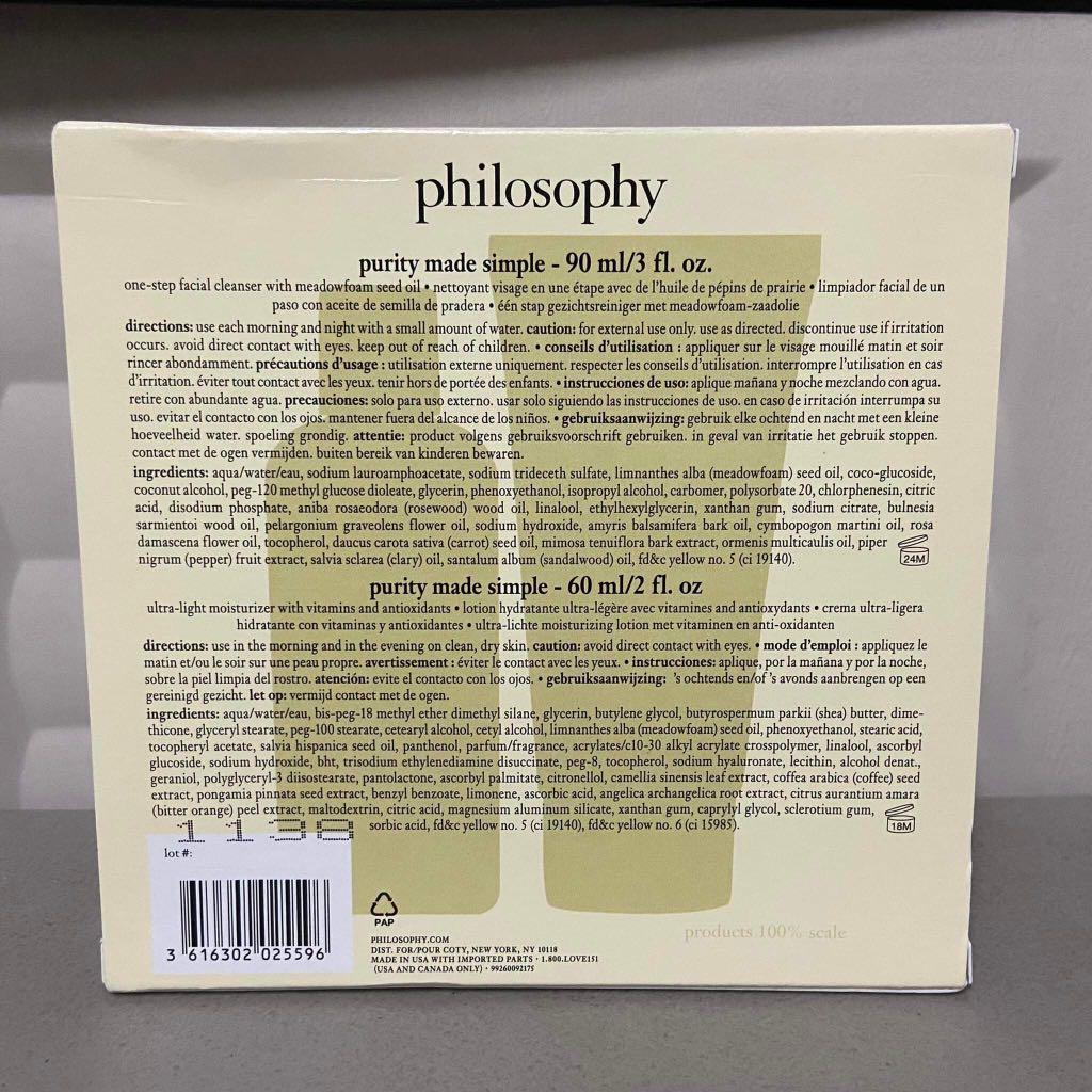 Philosophy Purity Made Simple Set, Beauty & Personal Care, Face, Face ...