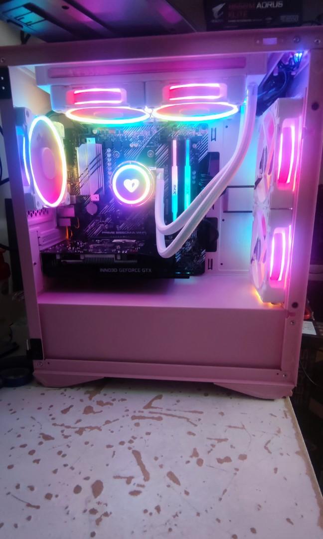 Pink themed custom PC with RX 6500 XT + 12100F, Computers & Tech ...