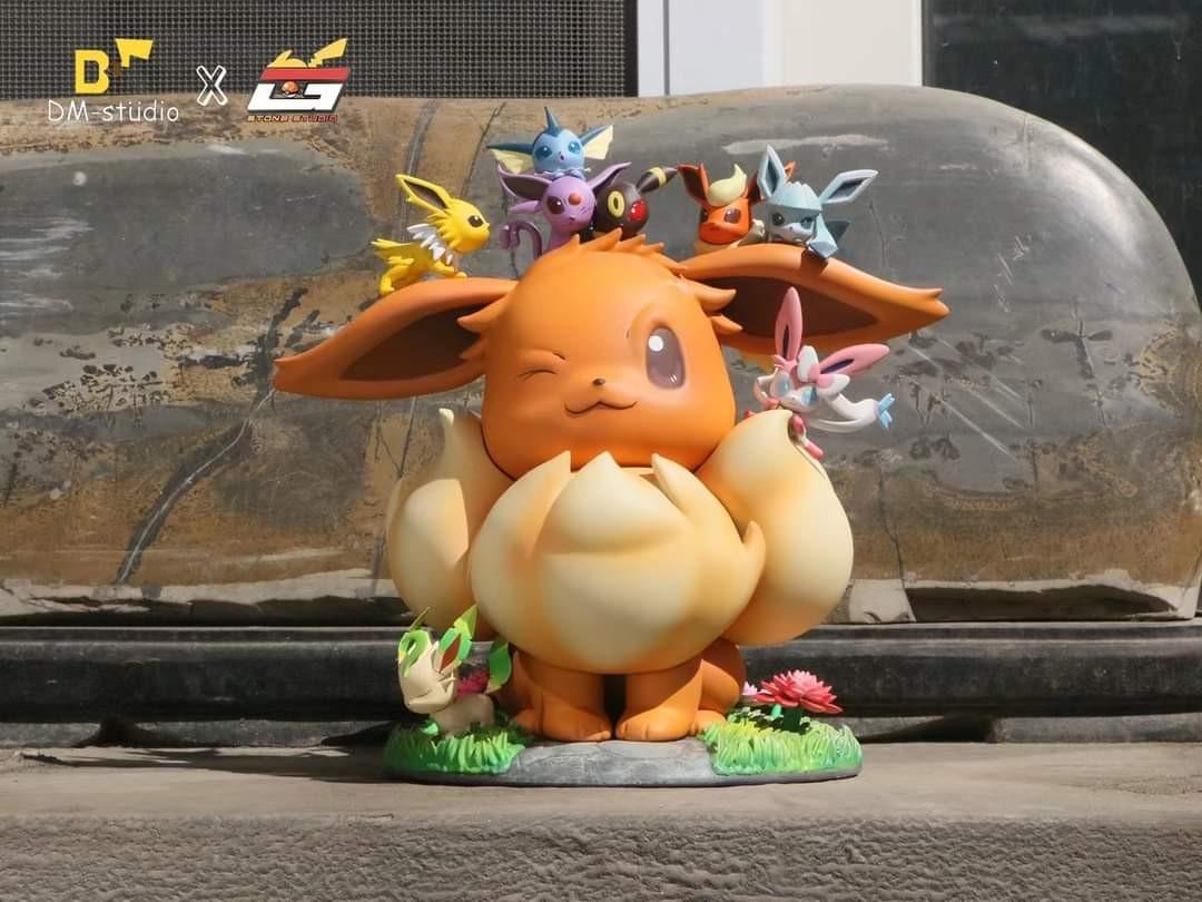 [PO] DM STUDIO x STONE FISH Pokemon Statue Eeveelution Eevee Statue, Hobbies & Toys, Toys ...