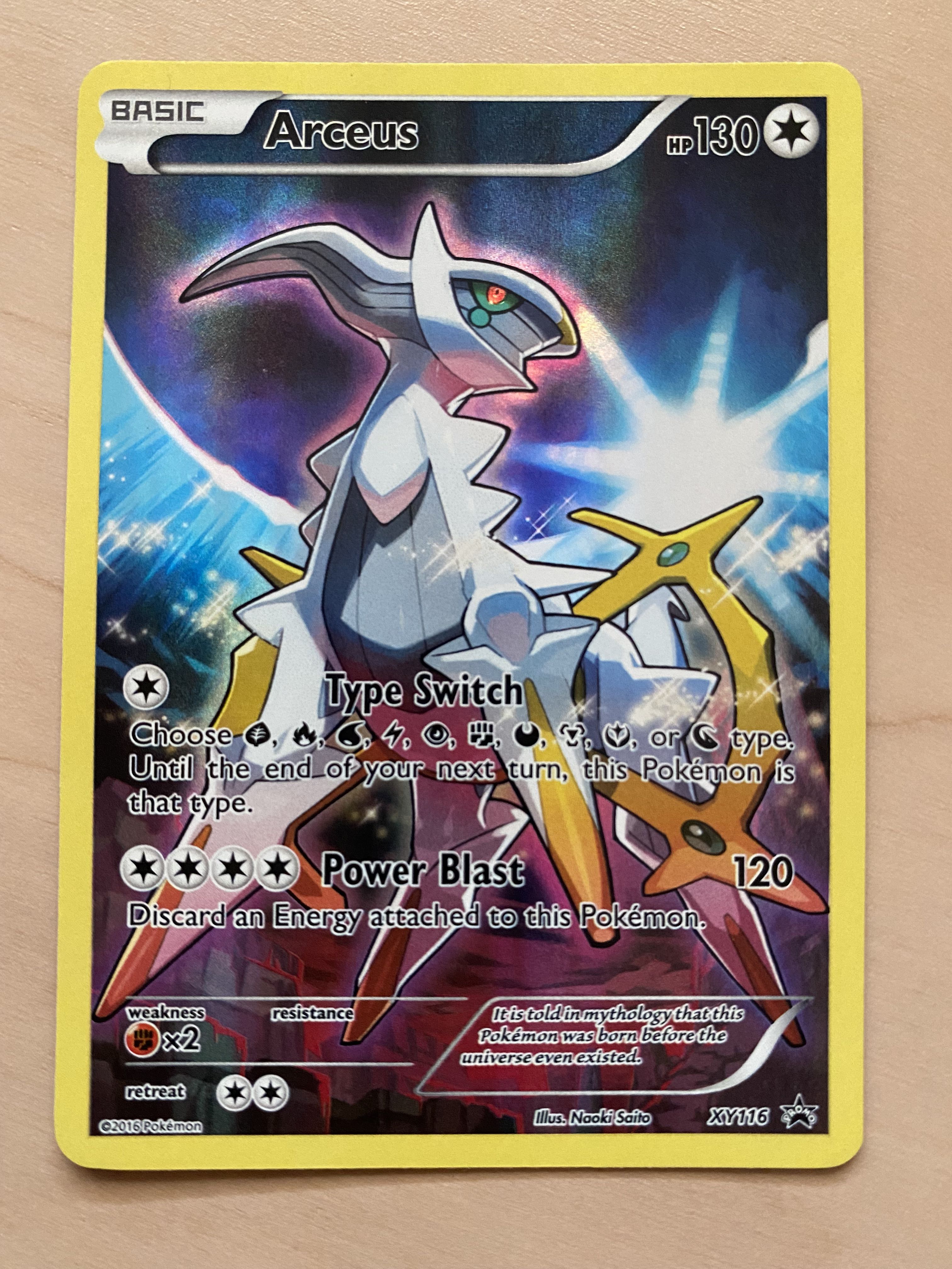 Pokemon arceus XY116 promo, Hobbies & Toys, Toys & Games on Carousell