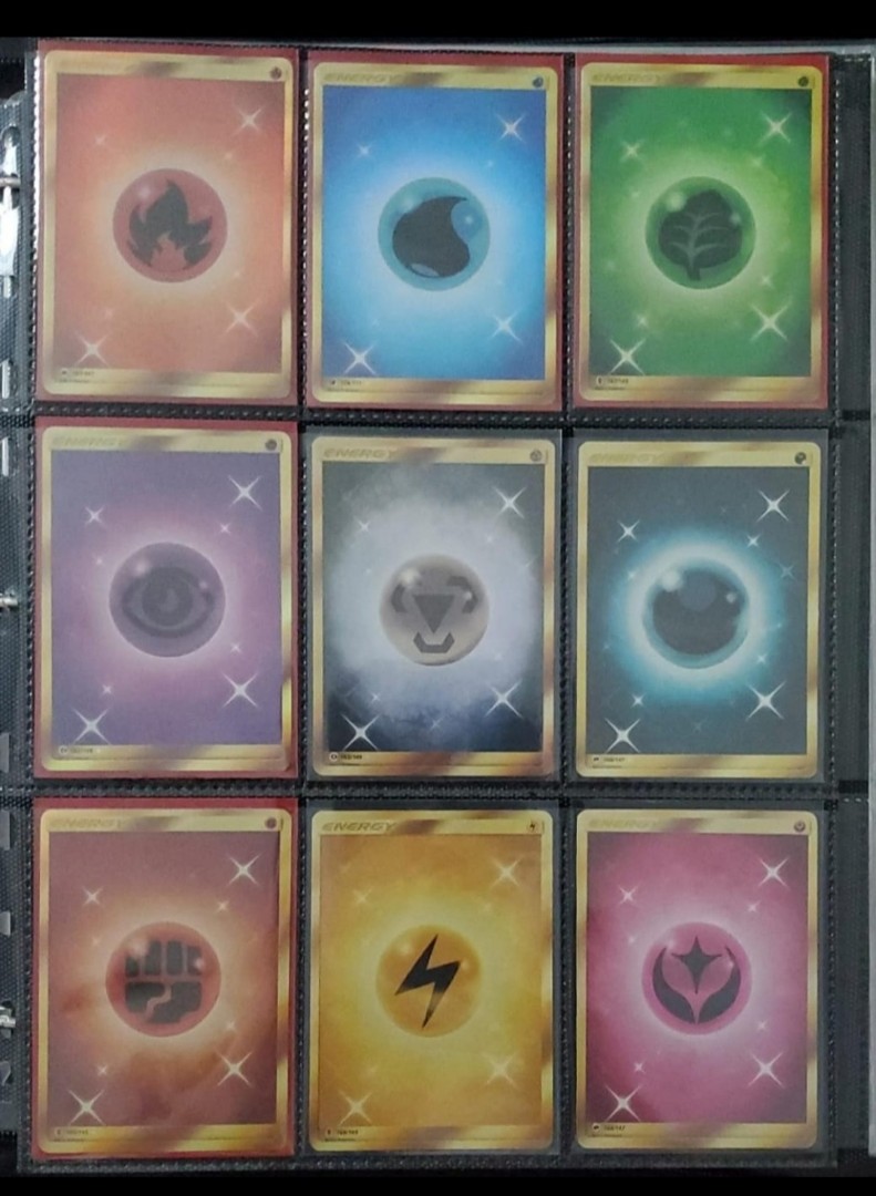 Ptcg Gold Energy Set - 9 types, 興趣及遊戲, 玩具 & 遊戲類 - Carousell