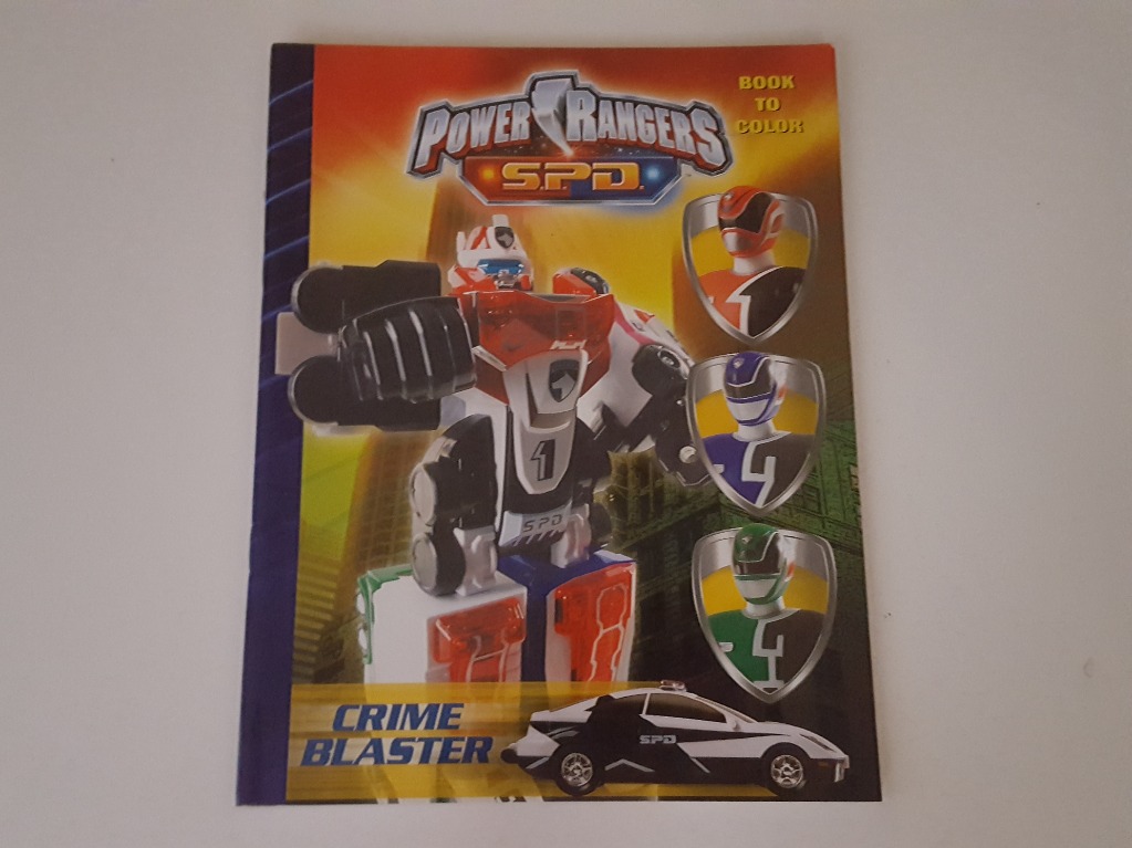 Power Rangers S.P.D. Crime Blaster coloring book, Hobbies & Toys, Books ...